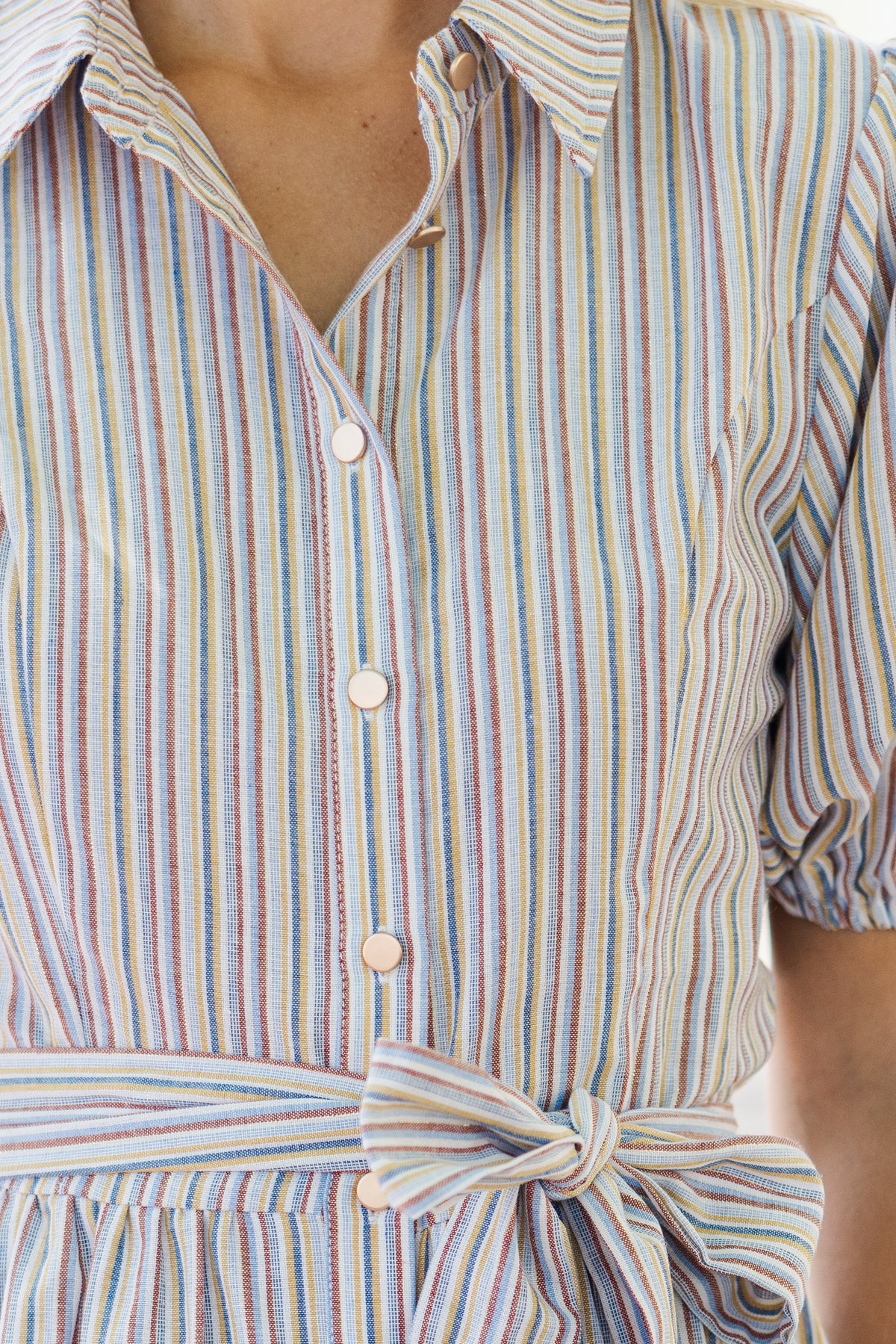Win Their Hearts Blue Striped Dress – Shop the Mint