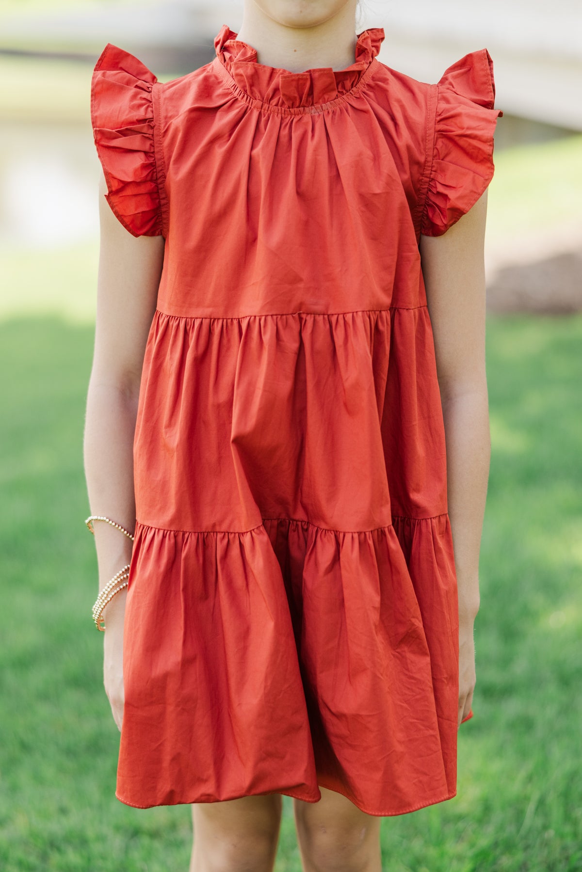 Girls: What Dreams Are Made Of Rust Orange Ruffled Dress – Shop the Mint