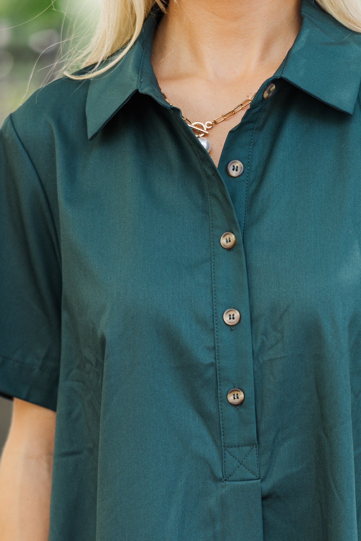 It's Another Day Forest Green Shirt Dress – Shop the Mint
