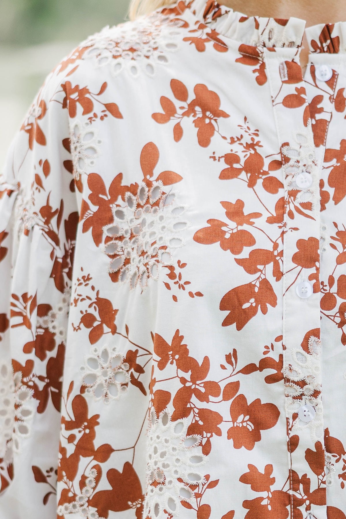 Take Your Turn Rust Orange Textured Blouse – Shop the Mint