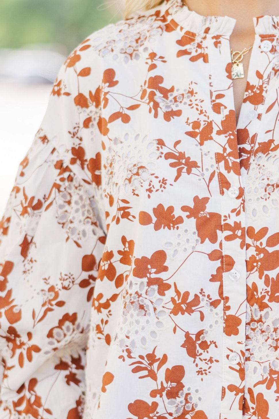 Take Your Turn Rust Orange Textured Blouse – Shop the Mint