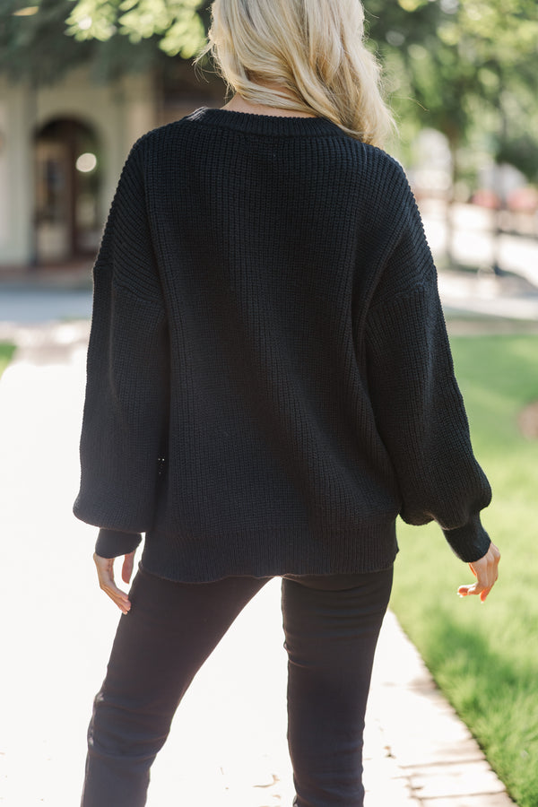 Hey Boo Black Script Sweater – Shop the Mint