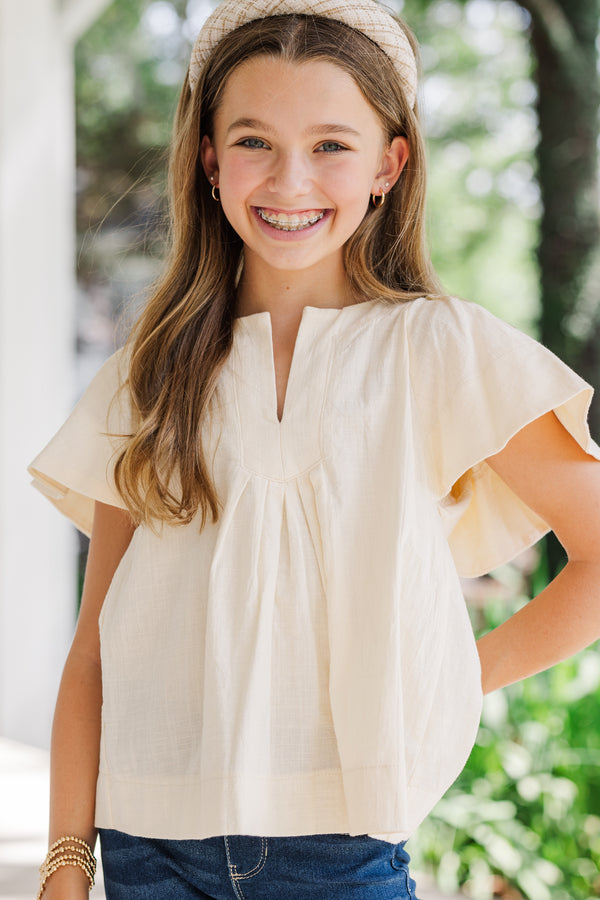 Girls: Just A Theory Cotton Blouse – Shop the Mint