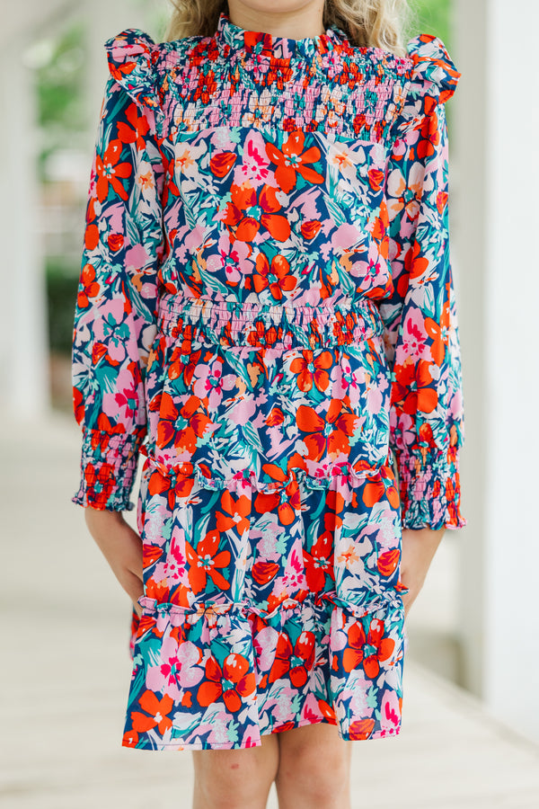 Girls: Walk My Way Red Floral Dress – Shop the Mint