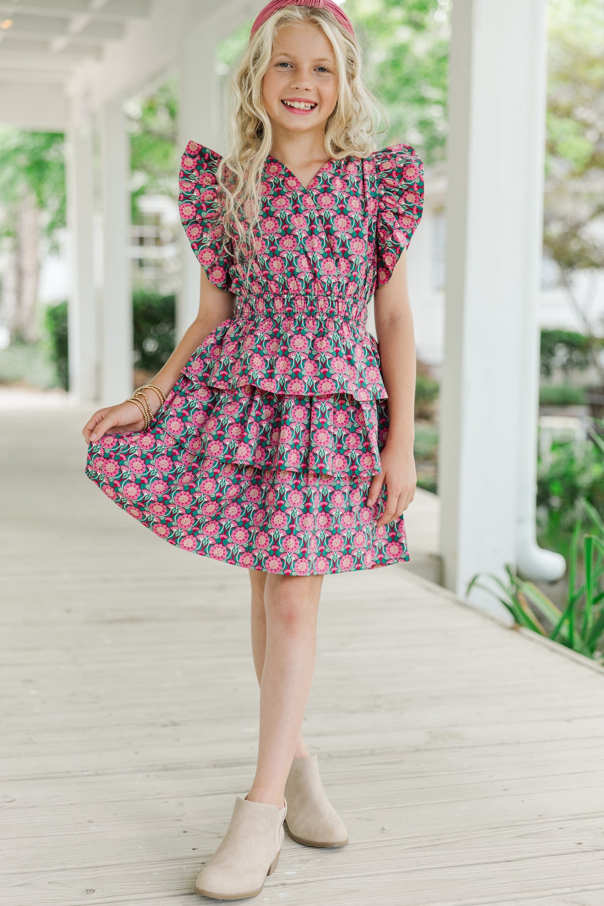 Girls: Find Yourself Pink Floral Dress – Shop the Mint