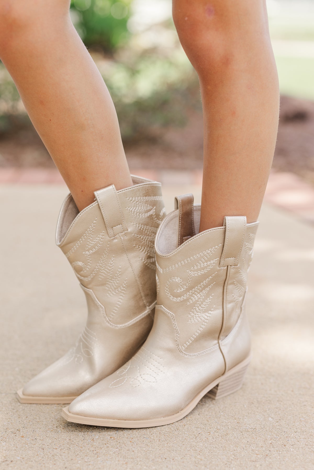 Girls: Shu Shop: Just Ask Gold Boots – Shop the Mint