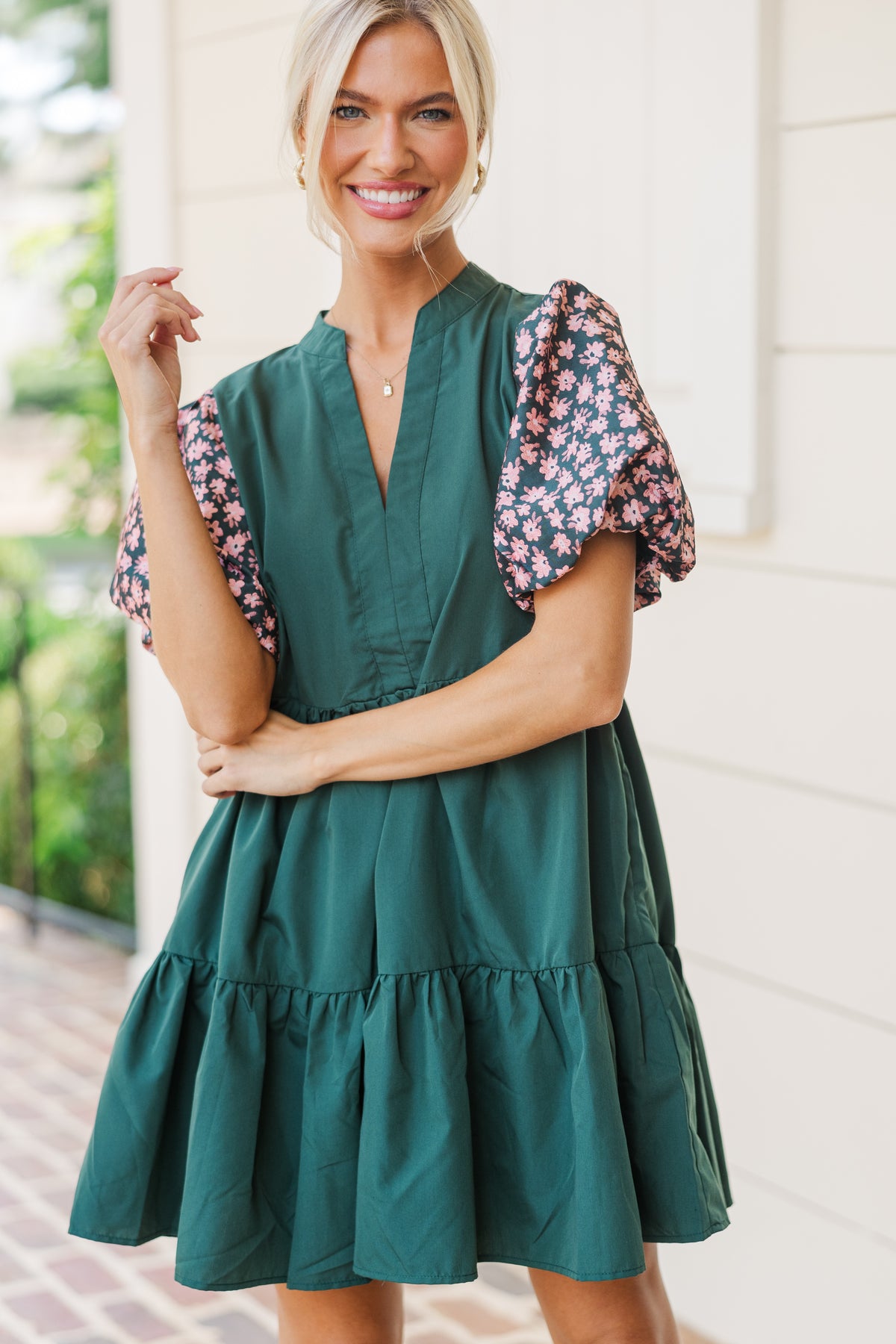It's A Win Hunter Green Embroidered Dress – Shop the Mint