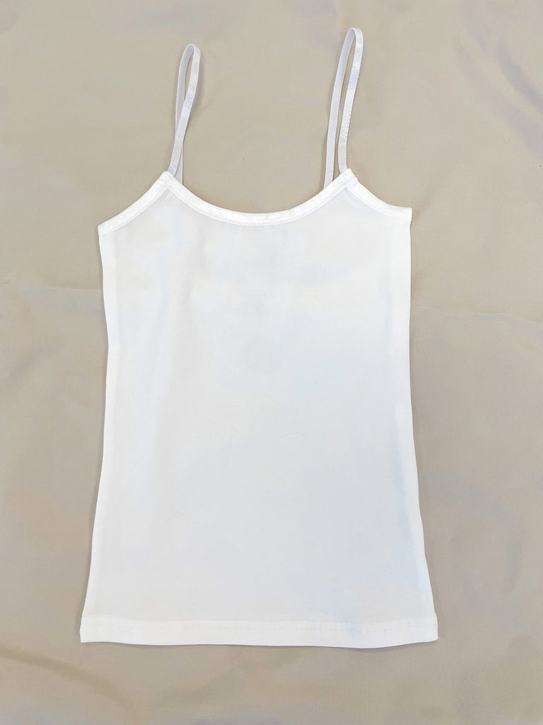 Girls: Basic White Layering Cami – Shop the Mint