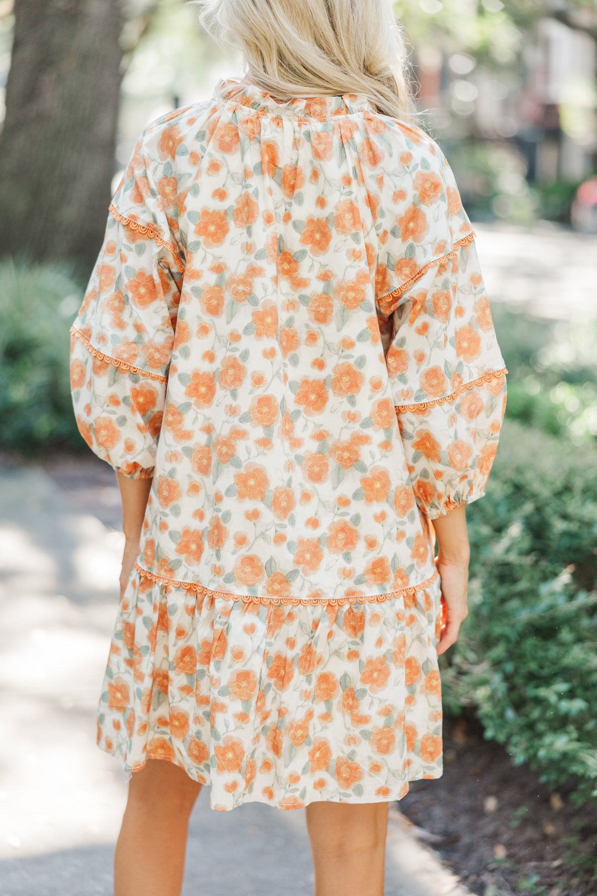 Live To The Fullest Persimmon Orange Floral Dress – Shop the Mint