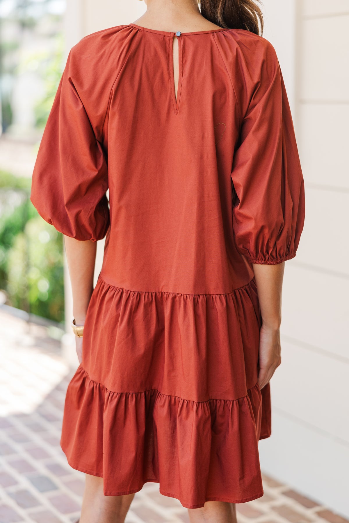 Ready To Run Rust Orange Bow Detailed Dress – Shop the Mint