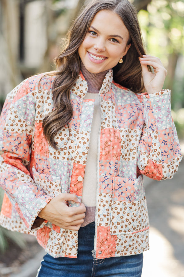 All In A Day Multi-Colored Floral Patchwork Jacket – Shop the Mint