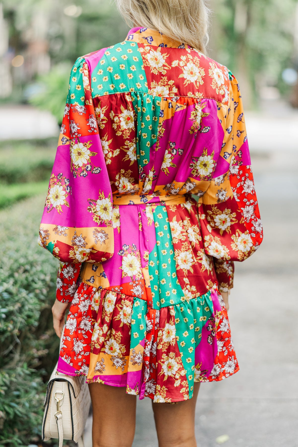 Fate: Talk About Love Magenta Purple Patchwork Dress – Shop the Mint