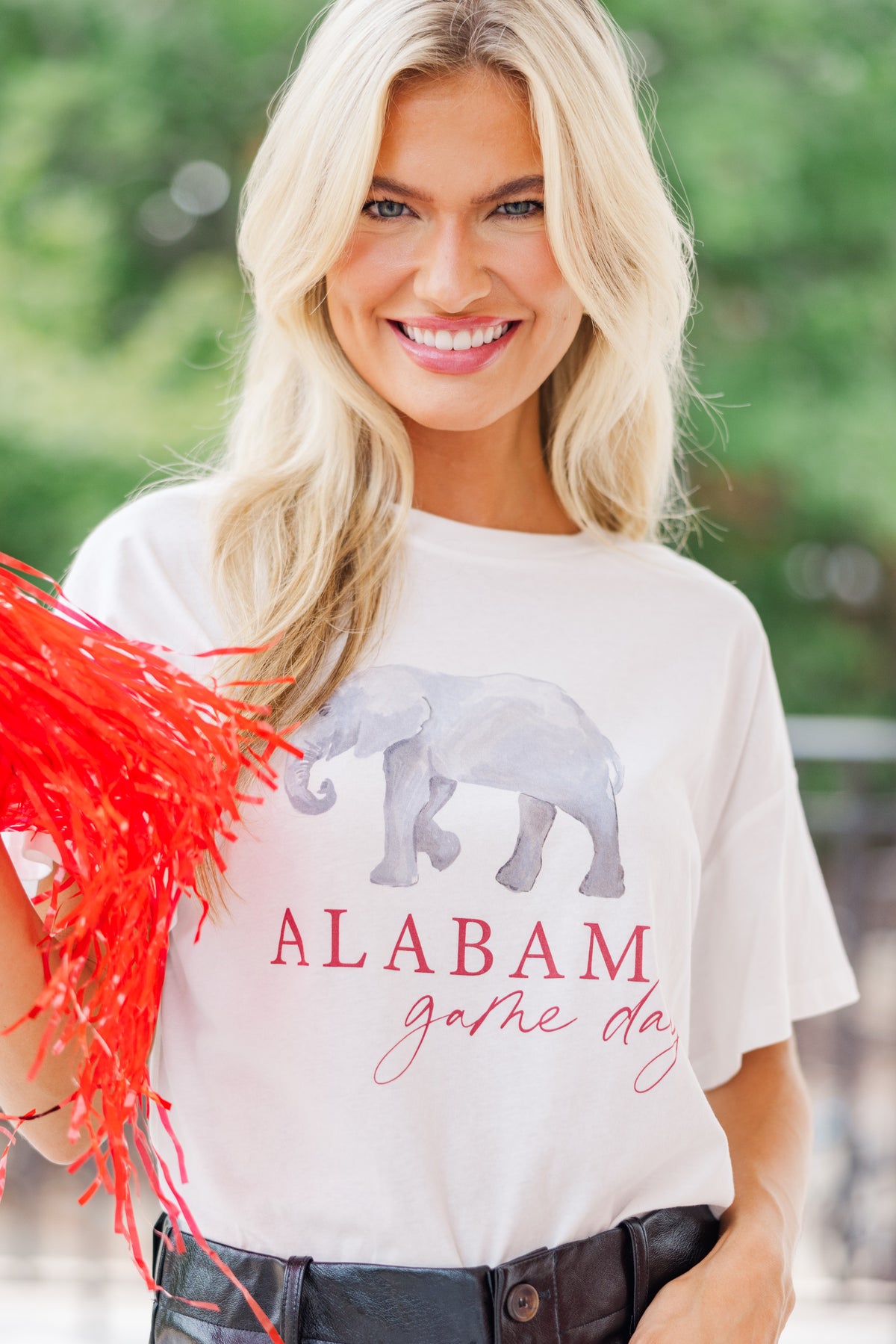 Alabama Game Day White Graphic Tee – Shop the Mint