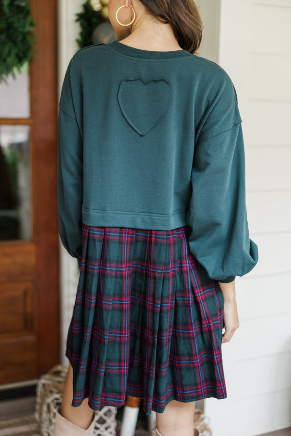 The Perfect Find Forest Green Plaid Dress – Shop the Mint