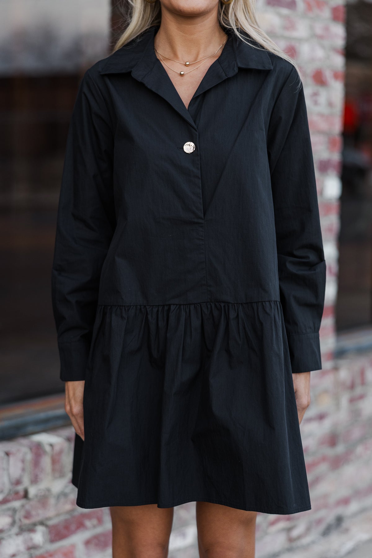 Magic Moment Black Drop Waist Dress – Shop the Mint