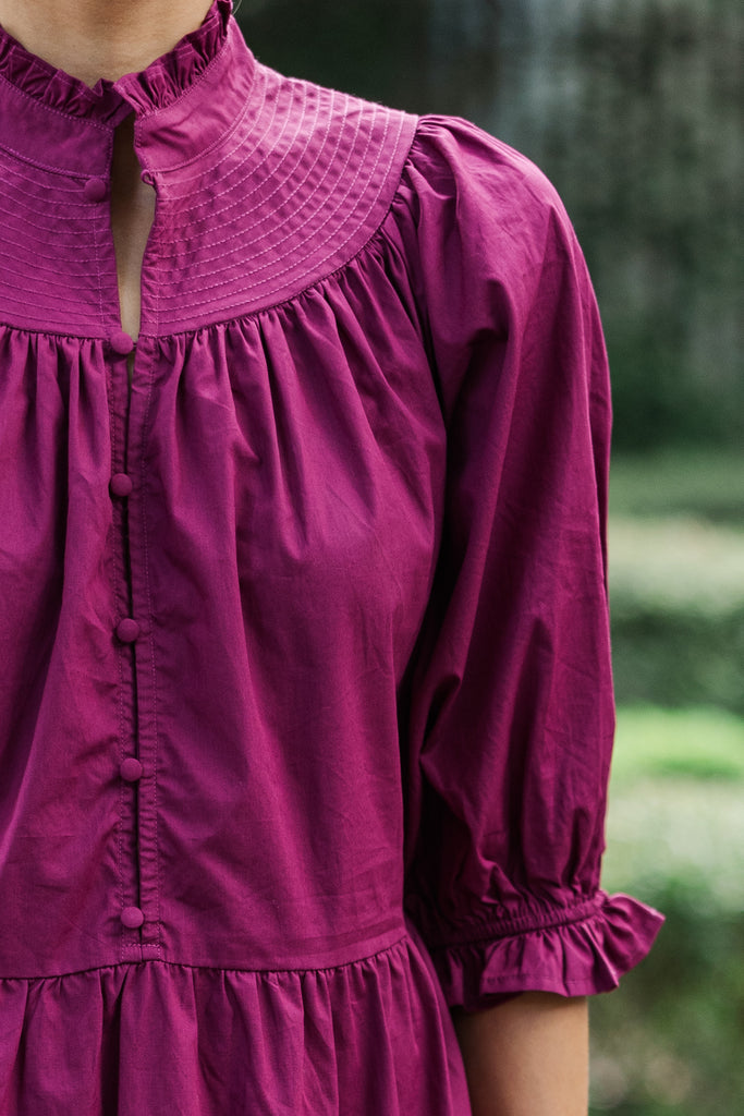 Pinch: Feeling The Love Berry Purple Midi Dress – Shop the Mint