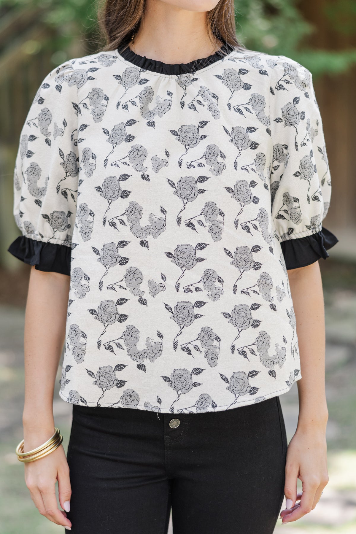 Give You Everything Ivory Floral Blouse – Shop the Mint