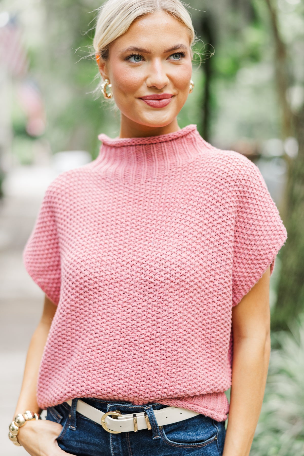 Return To You Marsala Short Sleeve Sweater – Shop the Mint