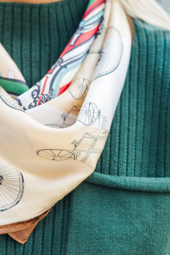 Following Your Lead Green Carriage Hair Scarf – Shop the Mint
