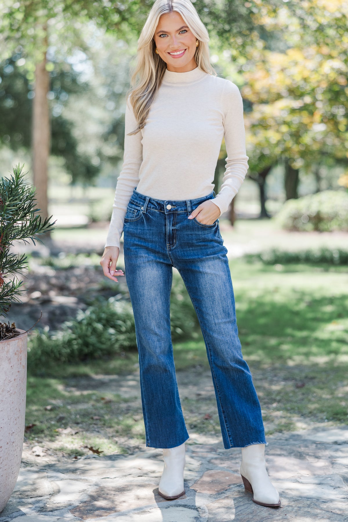 See It Through Oatmeal Ribbed Top – Shop the Mint