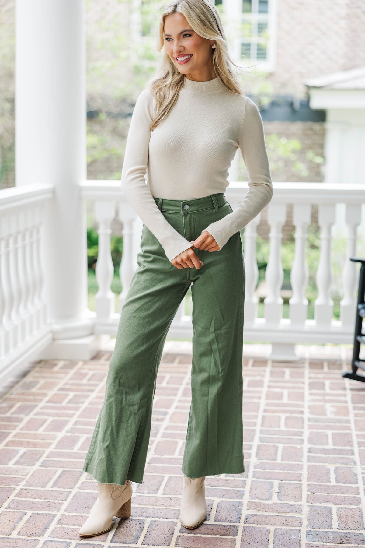 See It Through Oatmeal Ribbed Top – Shop the Mint