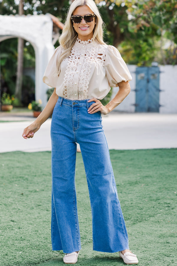 Now Is The Time Ecru Crochet Blouse – Shop the Mint