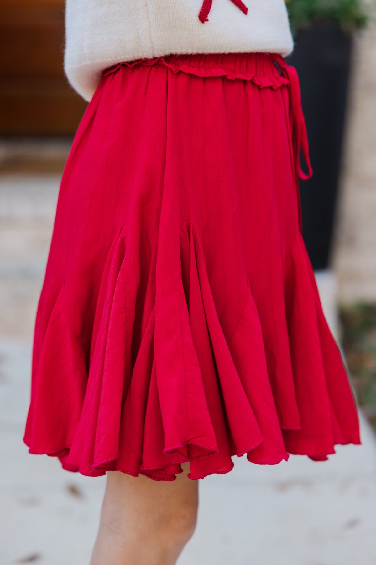 Girls: Look Your Way Red Ruffled Skort – Shop the Mint