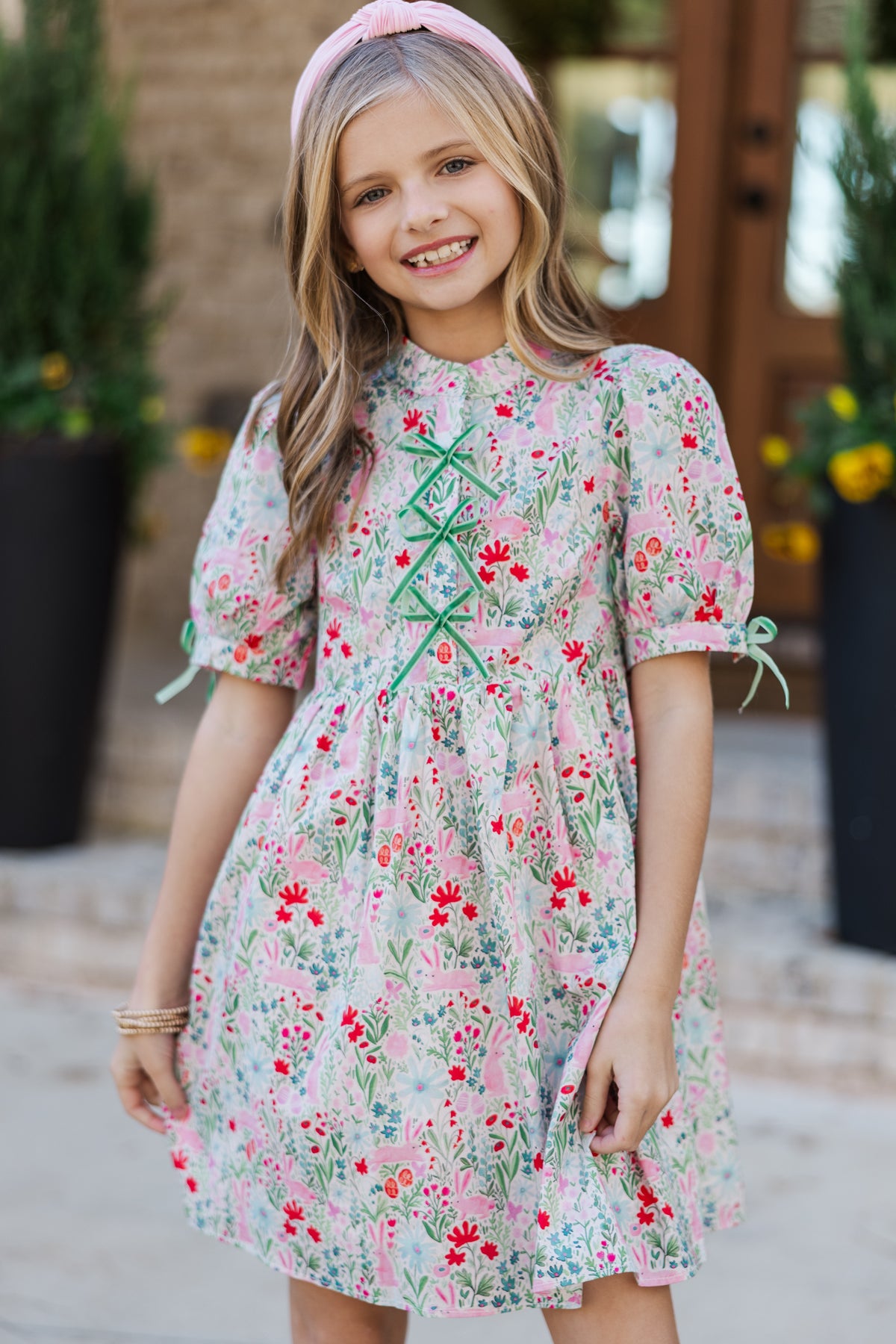 Girls: The Audrey Pink Floral Dress – Shop the Mint