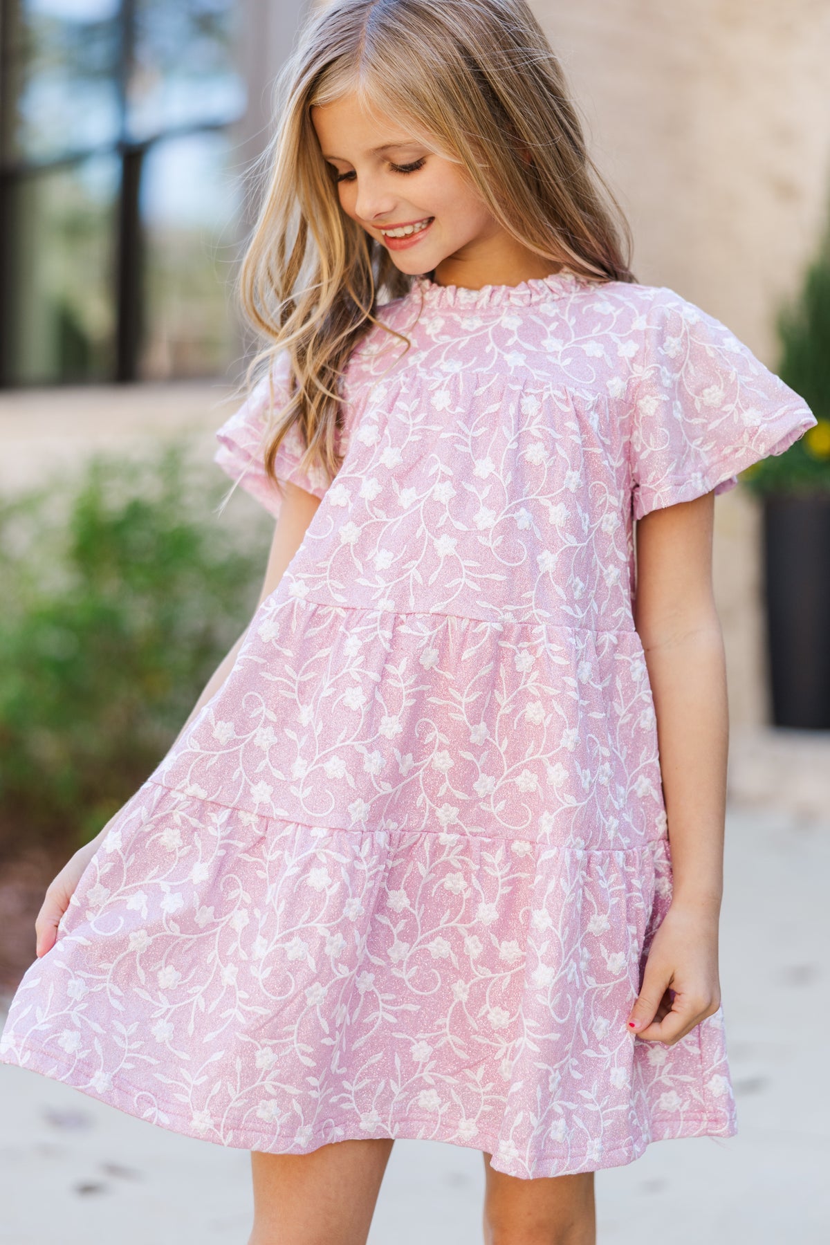 Girls: The Skylar Pink Floral Dress – Shop the Mint