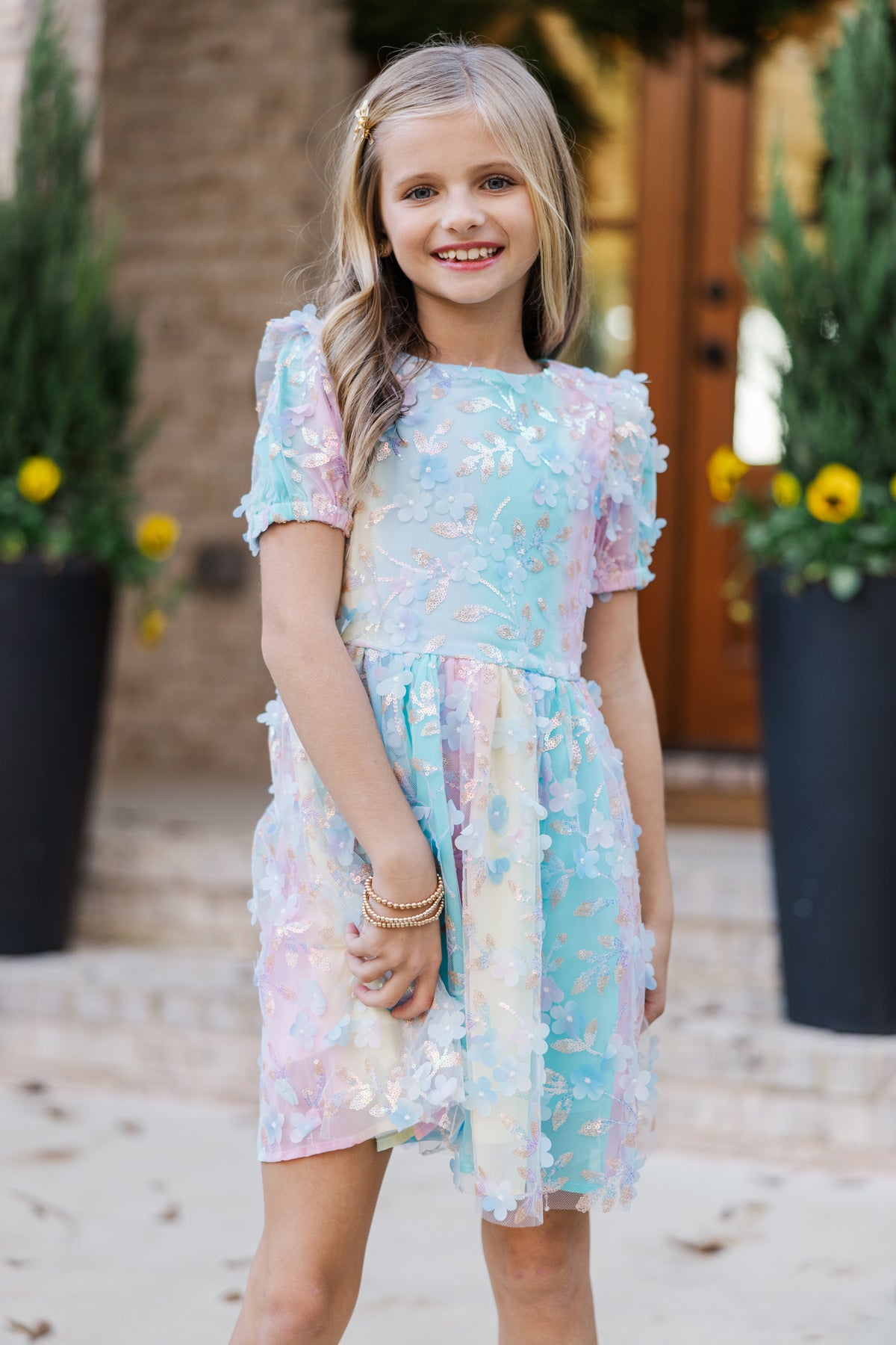 Girls: Good Days Ahead Multi Floral Dress – Shop the Mint
