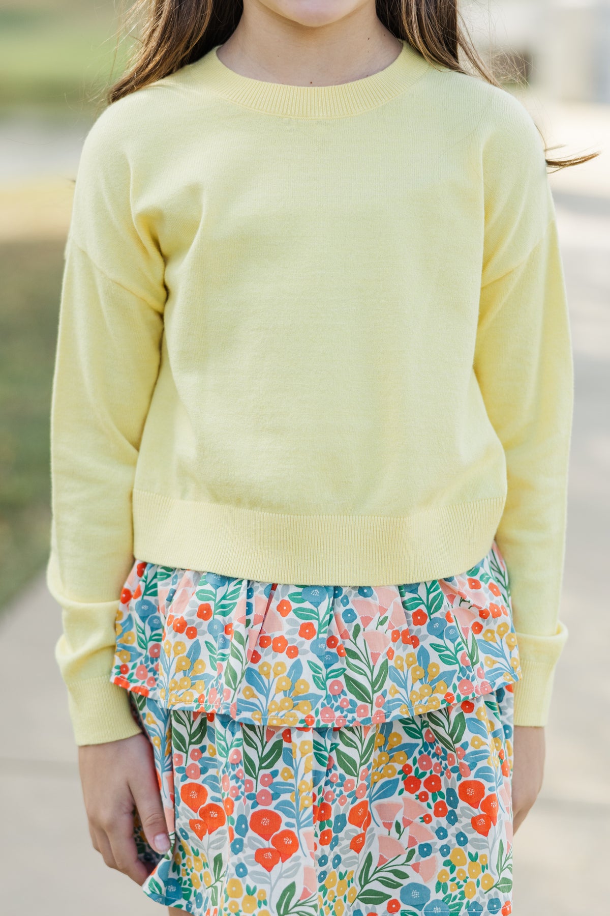 Girls: The Leah Yellow Sweater – Shop the Mint