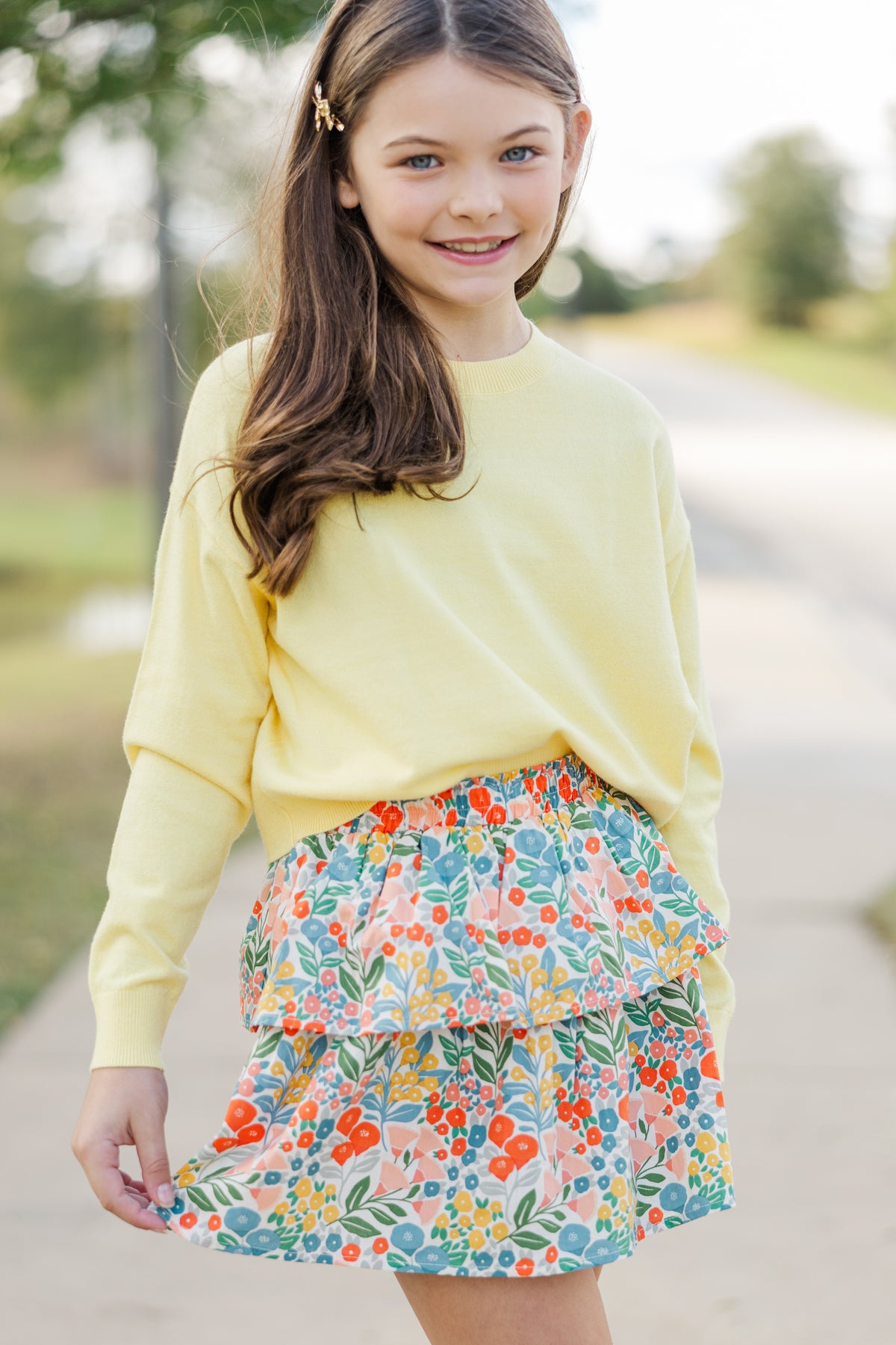 Girls: The Leah Yellow Sweater – Shop the Mint