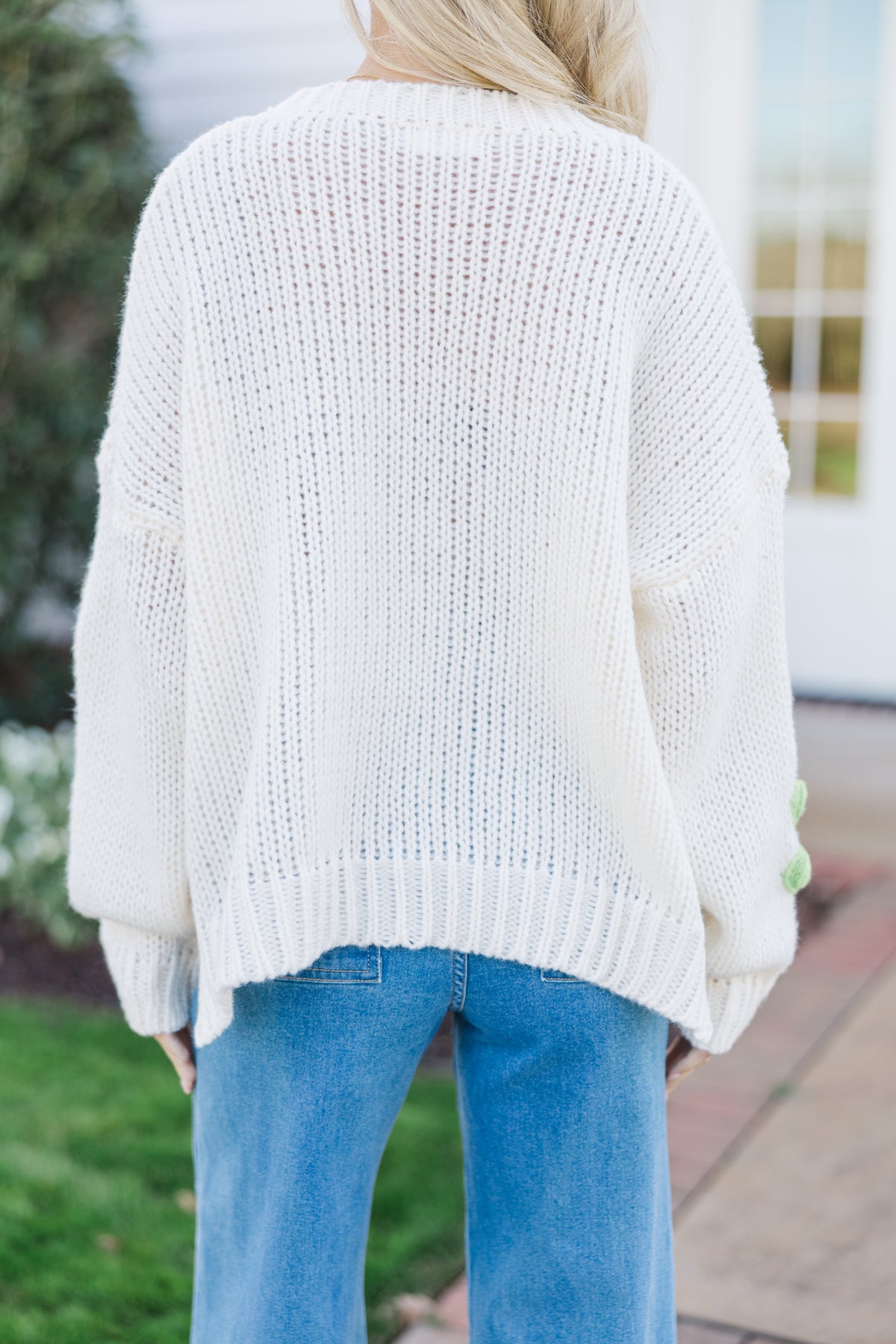 The Dream Cream Floral Embroidered Sweater – Shop the Mint