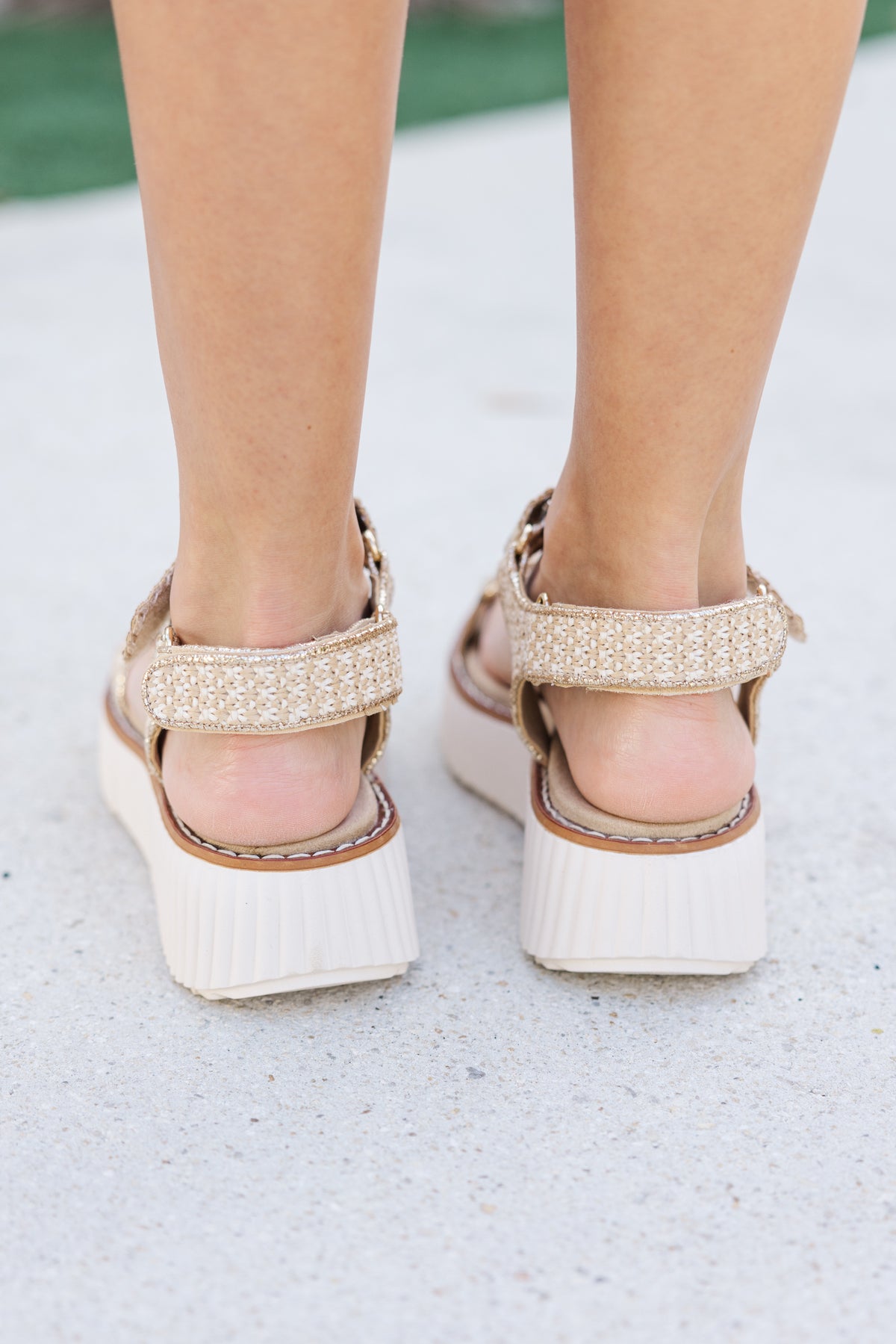 On The Run Gold Platform Sandals – Shop the Mint