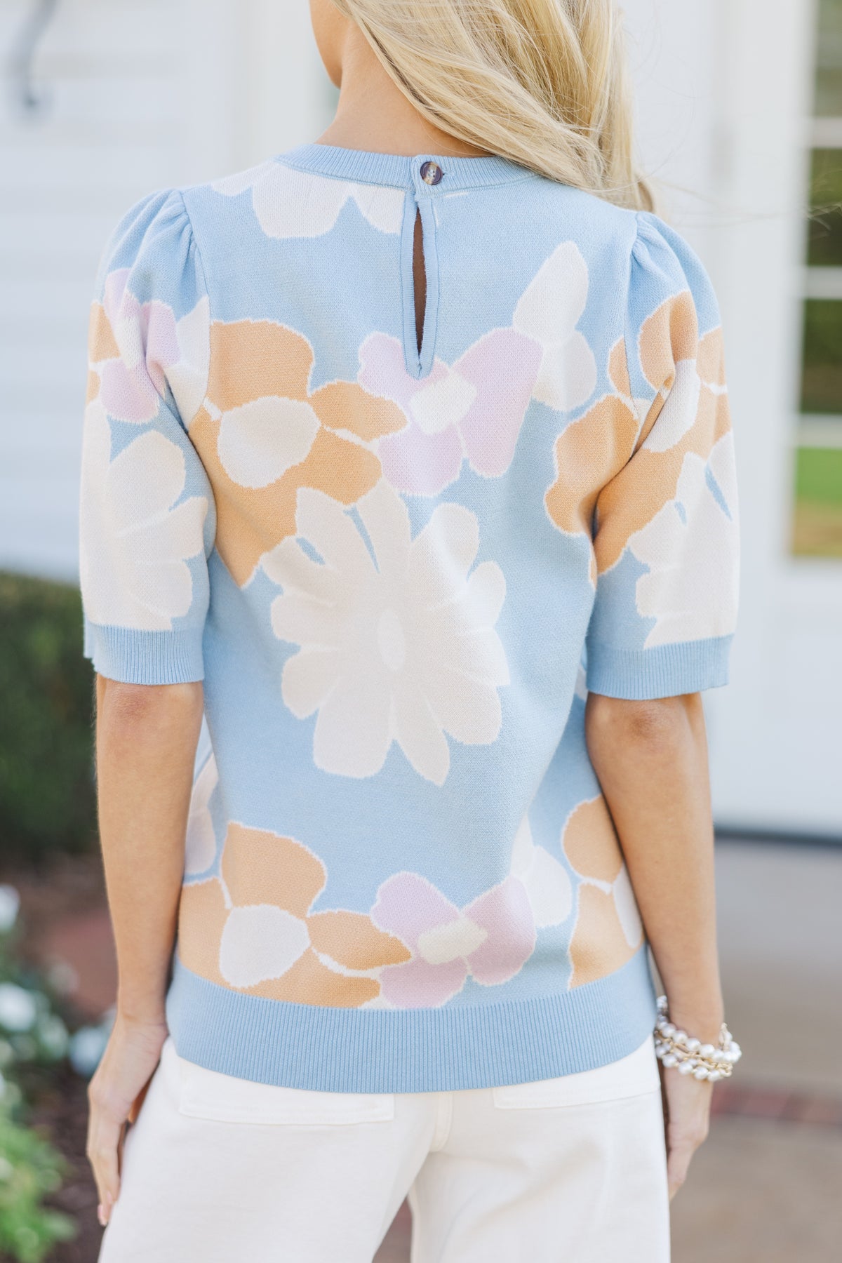 Love You More Light Blue Floral Sweater – Shop the Mint