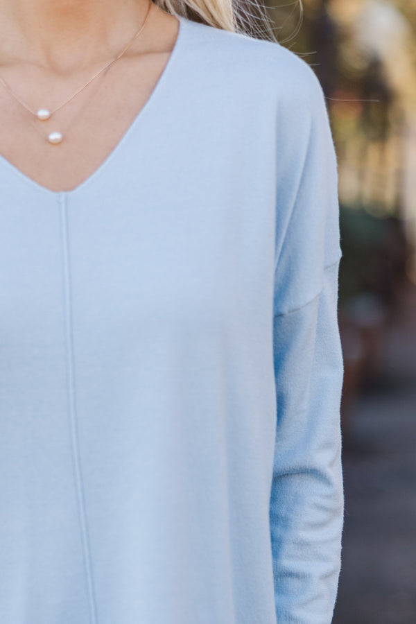 Get To Know You Light Blue Tunic – Shop the Mint