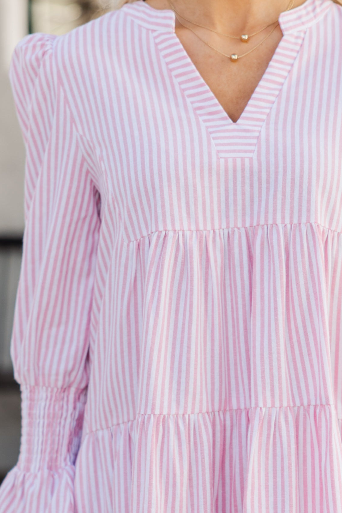 In Your Happy Place Striped Pink Striped Dress – Shop the Mint