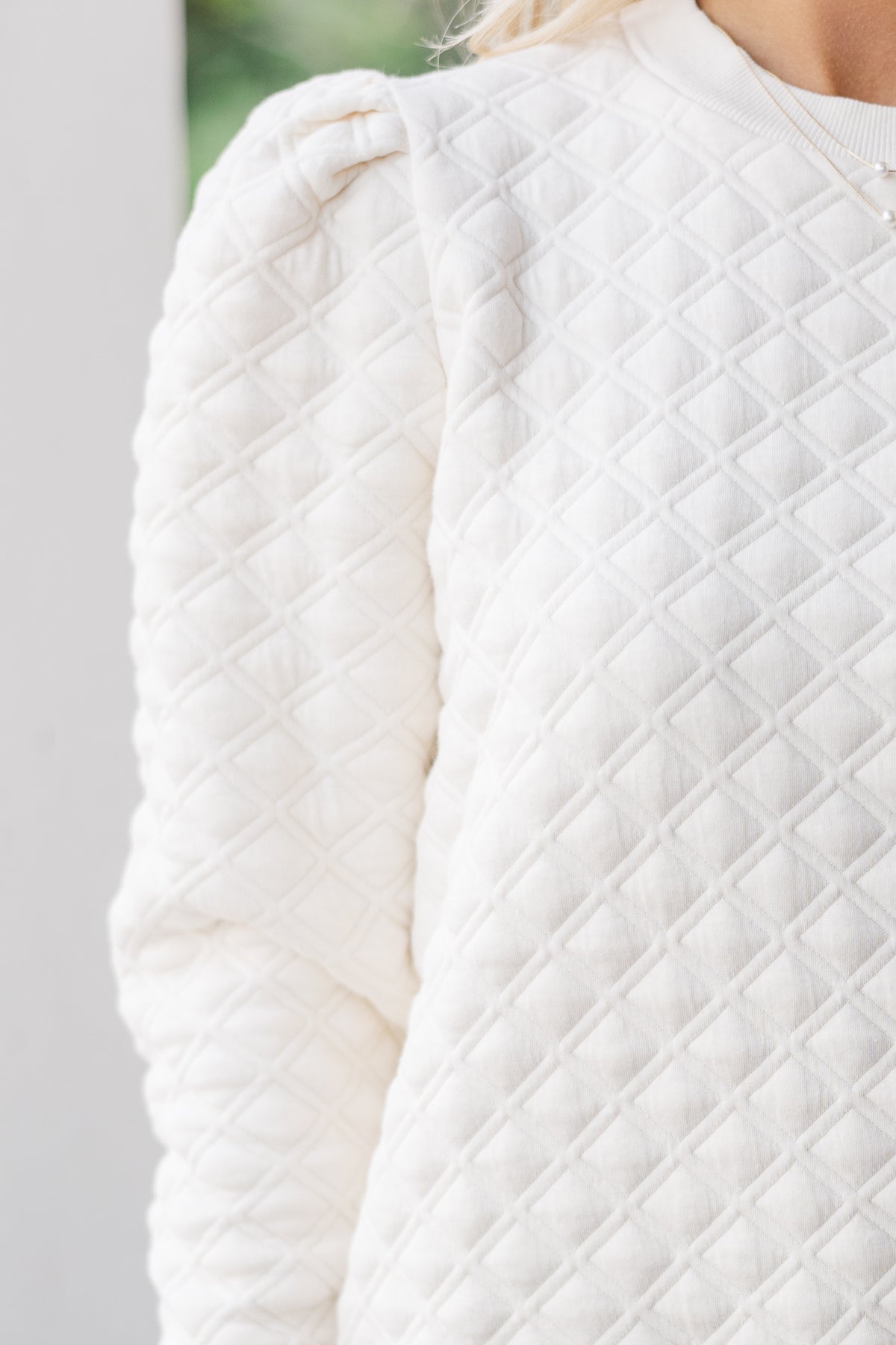 Just To Start Cream Quilted Pullover – Shop the Mint