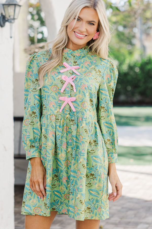 The Embellish Green Floral Dress – Shop the Mint