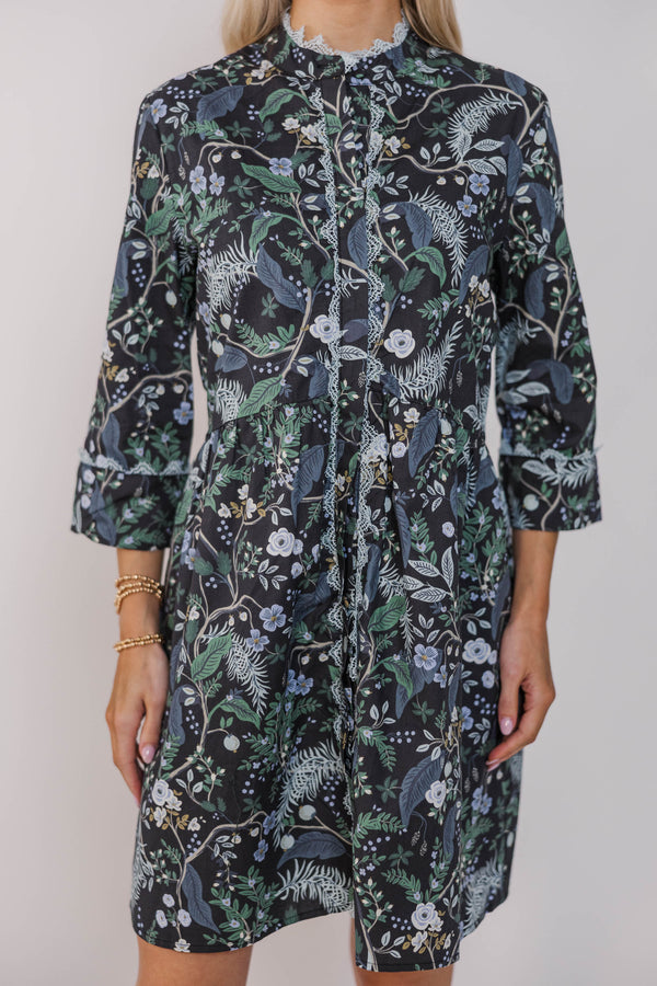 Always The One Navy Blue Floral Shift Dress – Shop the Mint