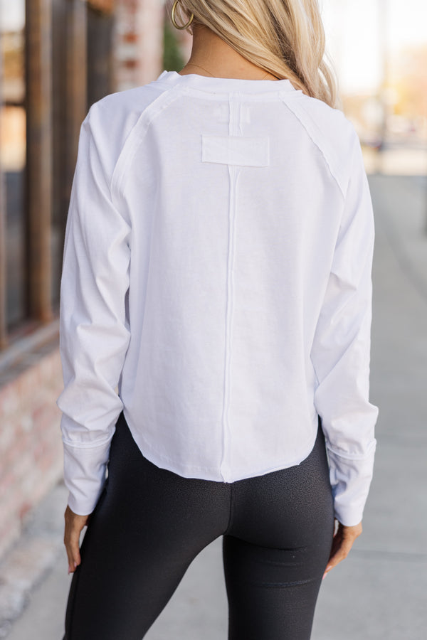 Make It Your Day White Raglan Top – Shop the Mint