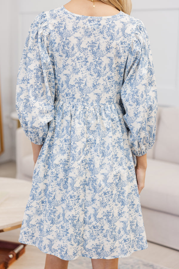 NURSING COLLECTION: It's All True Blue Toile Dress – Shop the Mint