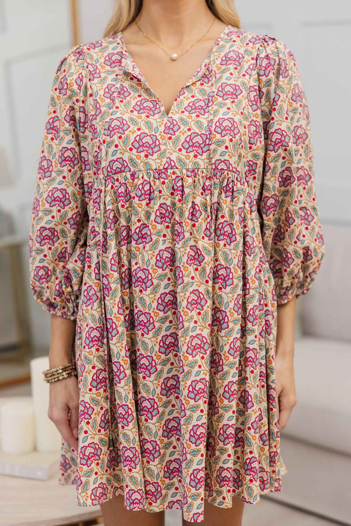 NURSING COLLECTION: It's All True Magenta Medallion Dress – Shop the Mint