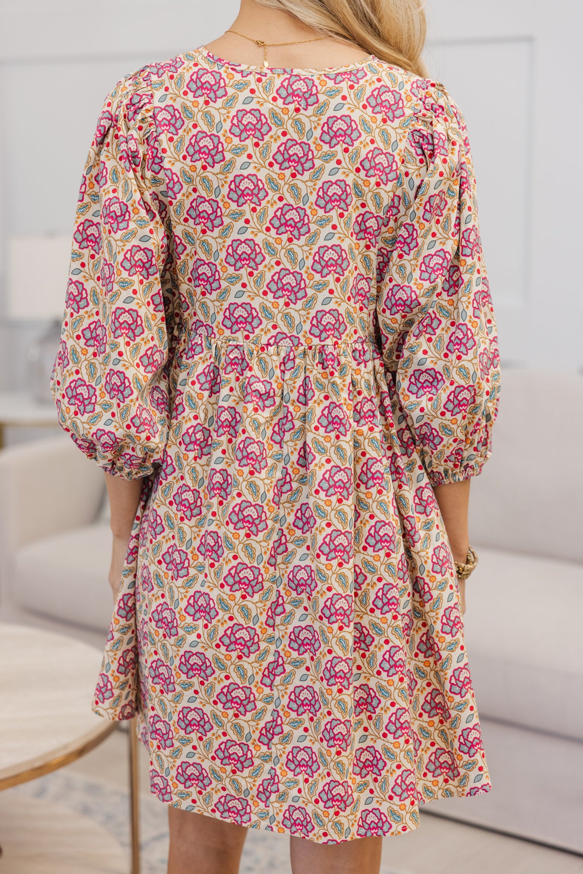 NURSING COLLECTION: It's All True Magenta Medallion Dress – Shop the Mint