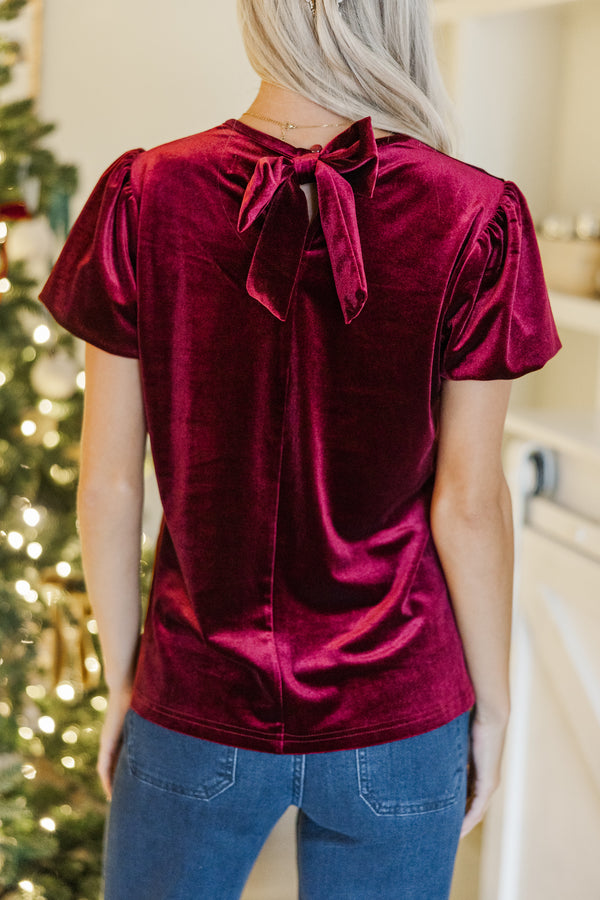 Got It All Red Velvet Blouse – Shop the Mint