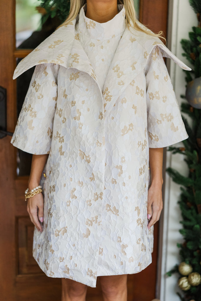 Best Days Are Here Cream Floral Brocade Jacket – Shop the Mint