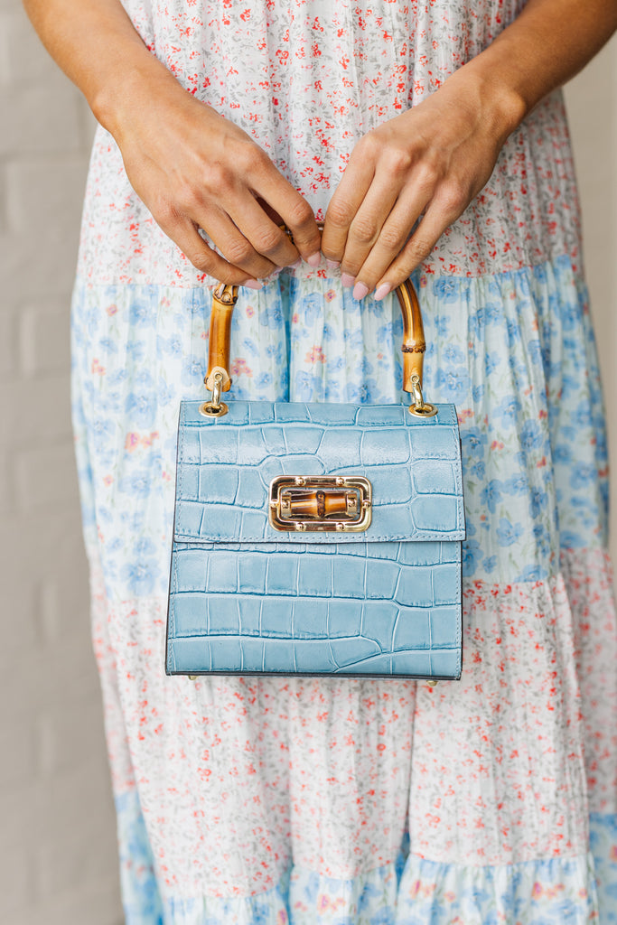 German Fuentes: All In Time Light Blue Purse – Shop the Mint
