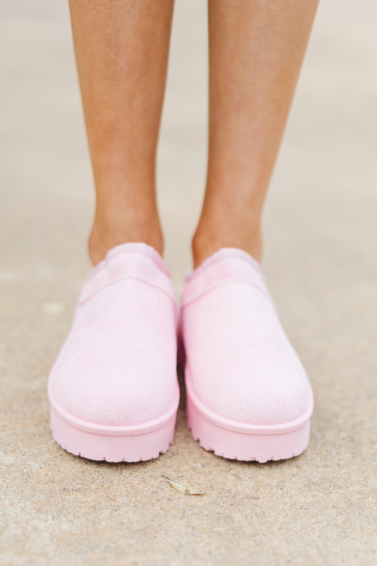 Girls: The Sadie Pink Slide On Booties – Shop the Mint