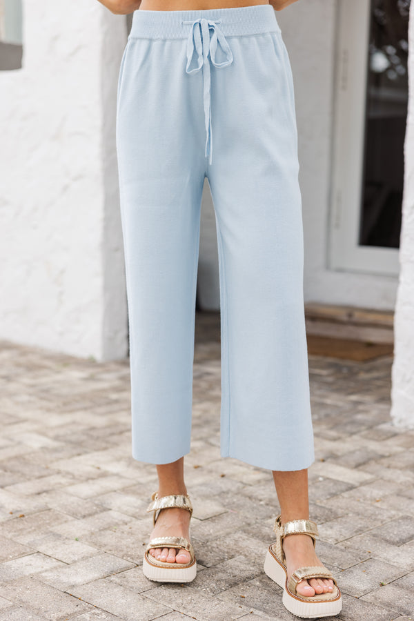 More Than You Know Light Blue Capri Pants – Shop the Mint