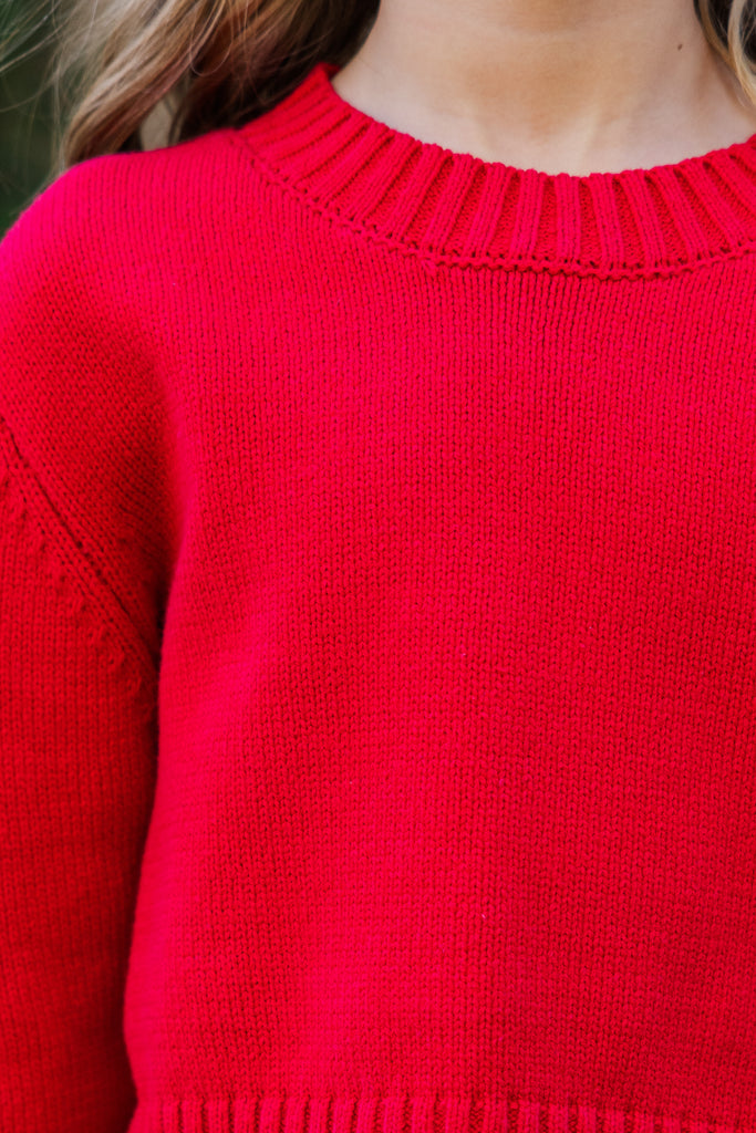 Girls: The Lucy Red Sweater – Shop the Mint